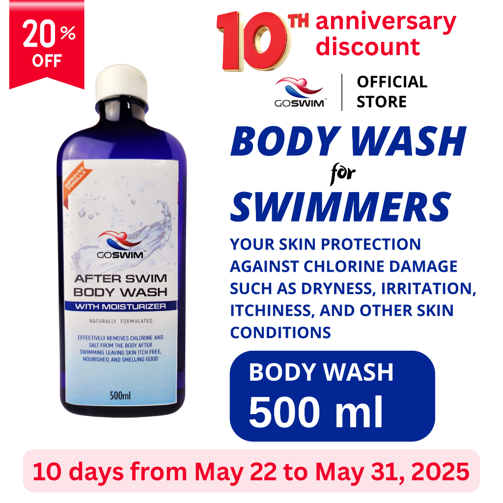 Anti Chlorine Body Wash for Swimmers GoSwim (500ml) | Shopee Philippines