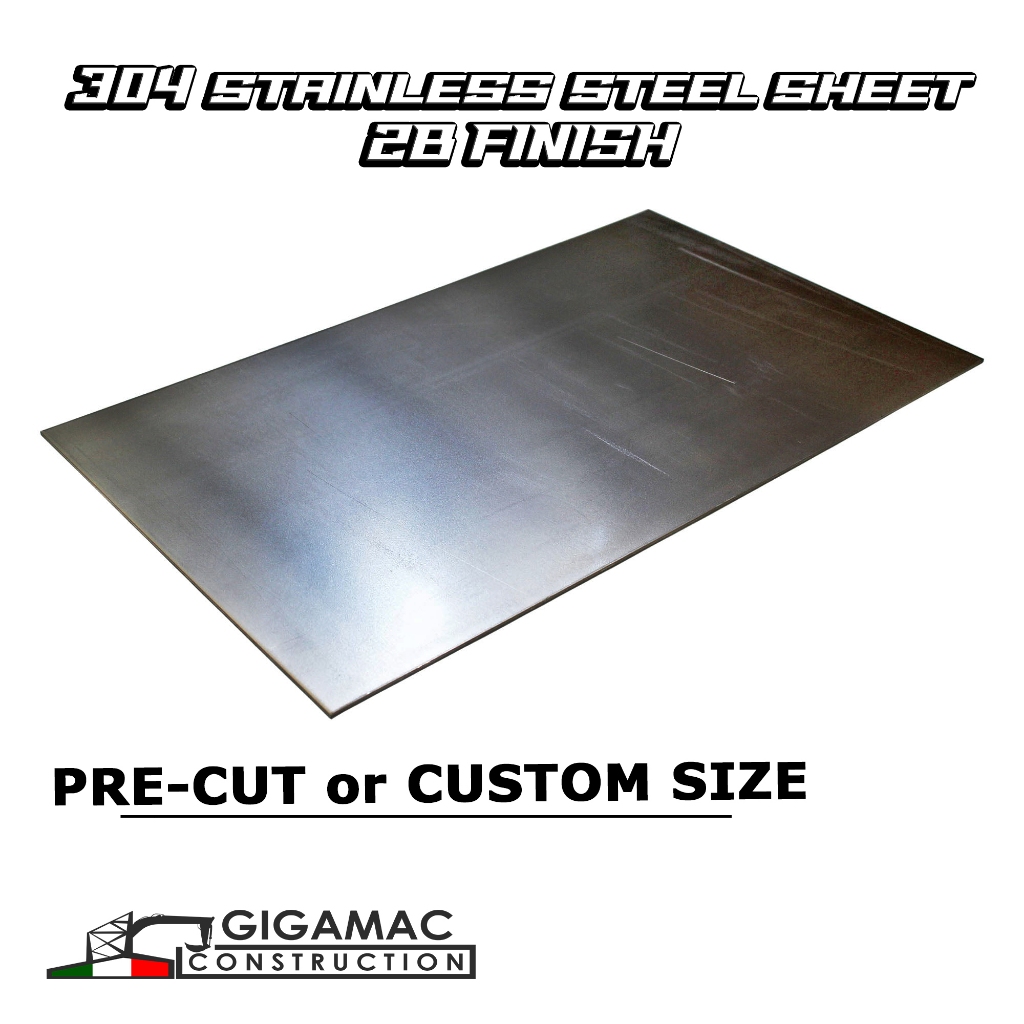 2mm Plain Sheet 2B finish TOP GRADE stainless steel• Pre-cut or Customize Size• | Shopee Philippines