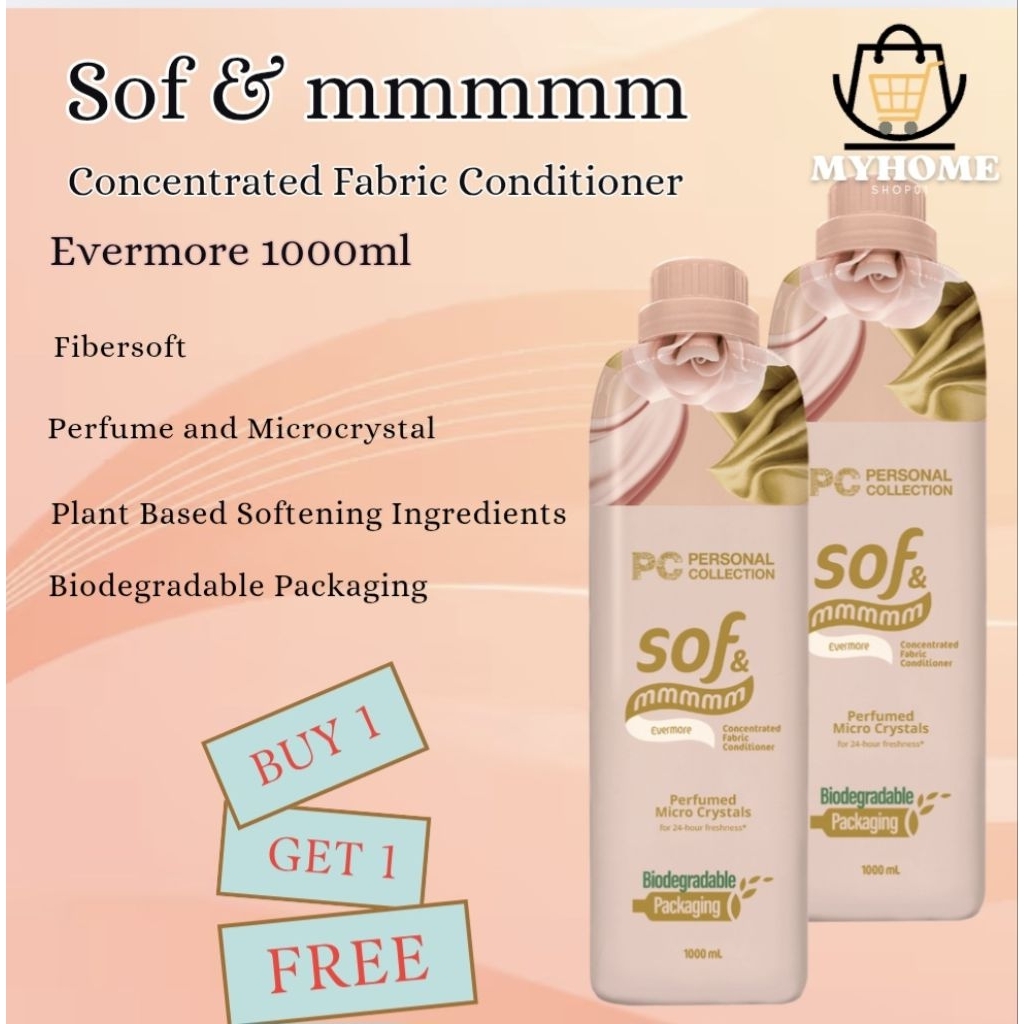 SOF EVERMORE CONCENTRATED FABRIC CONDITIONER BUY 1 TAKE 1 | Shopee ...