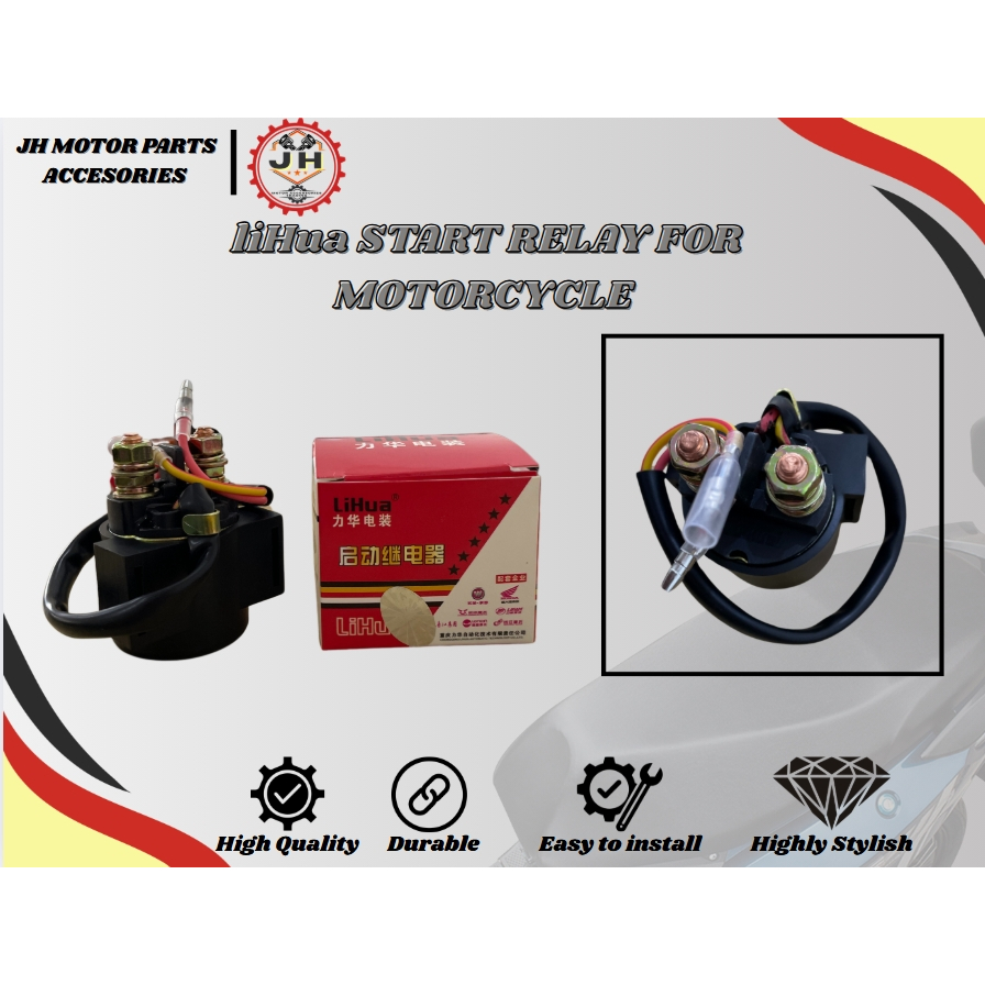 Lihua Motorcycle Start Relay | Durable and High-Quality Engine Part ...