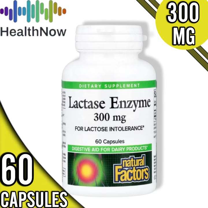 Natural Factors, Lactase Enzyme, 300 mg, 60 Capsules | Shopee Philippines