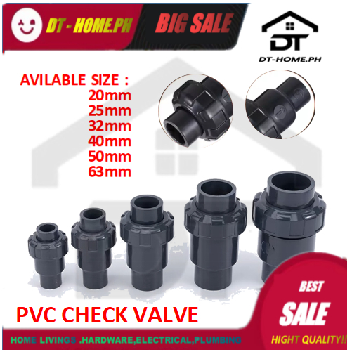 PVC Check Valve Dark Gray Thickened High quality heavy duty for ...