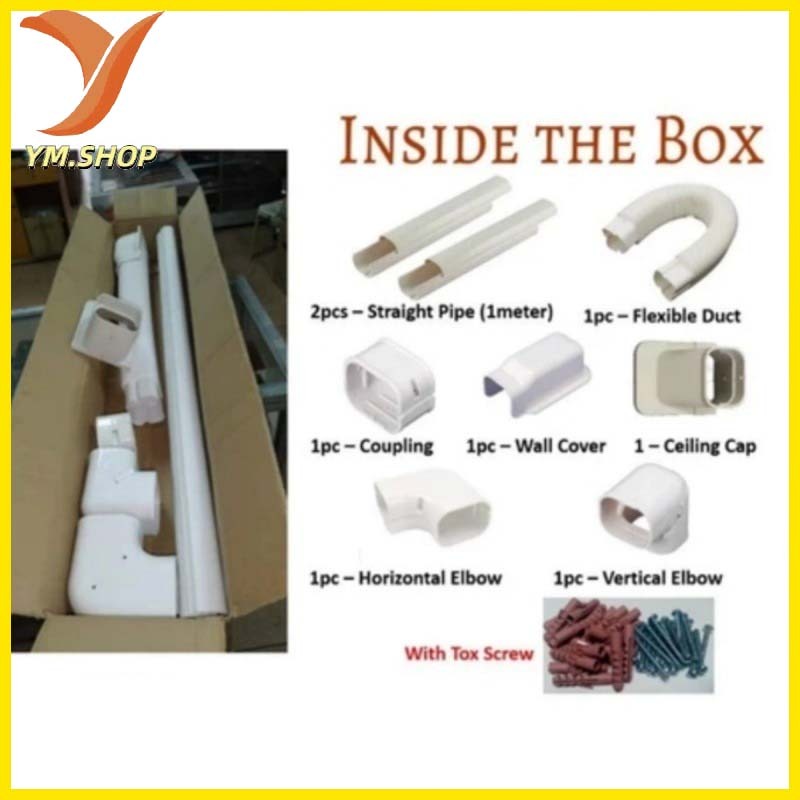【COD】10Pcs 3x2.5" PVC Molding/Cladding for 1HP-3HP Air Conditioner ...
