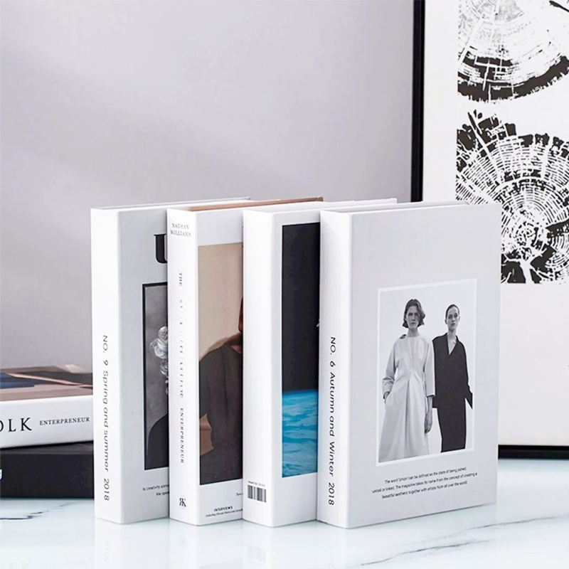 【COD】Decorative Simulation Book ForInterior Home Decor Photography ...