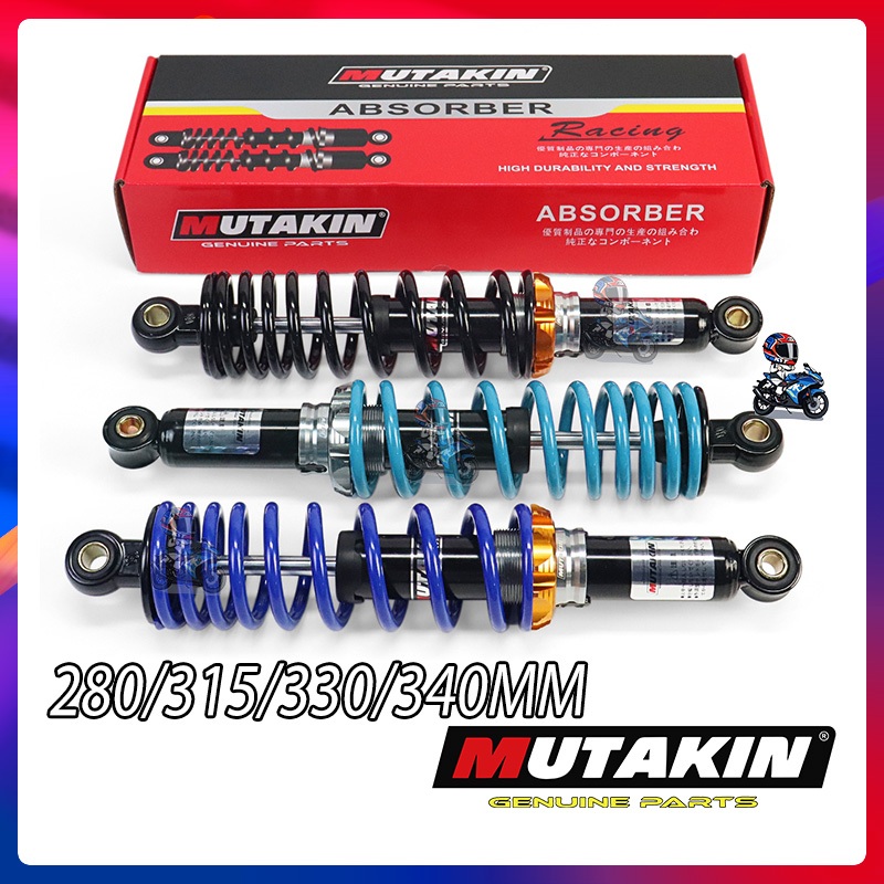 MUTAKIN Dual Rear Shock 280/310/330/340MM For XRM/ WAVE DASH/SMASH/SYM ...