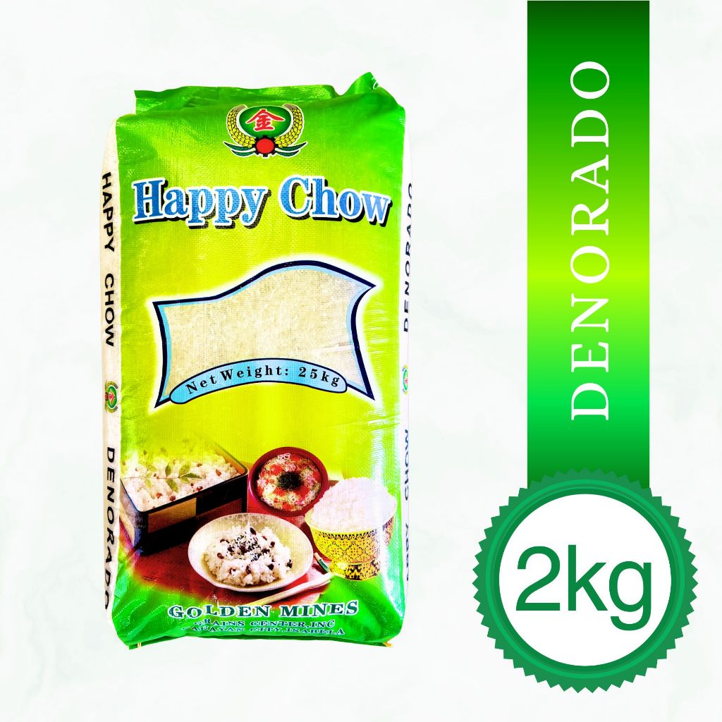 HAPPY CHOW Premium White Rice Organic 2kg Whole Grains (Denorado Bigas ...