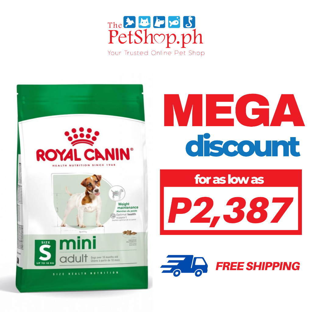 Royal Mini Adult Food 8kg Dog Food - Size Health Nutrition | Shopee ...