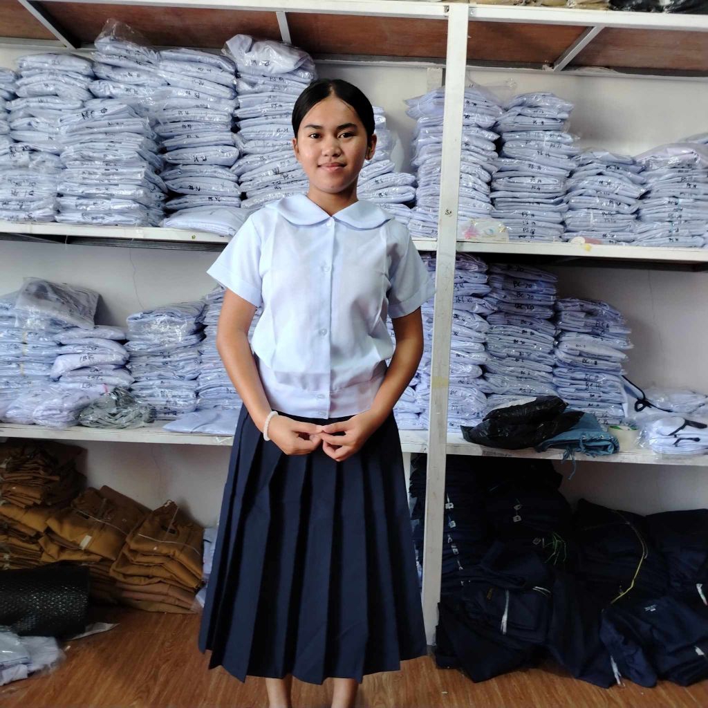 SCHOOL UNIFORM SET/ PALDA + BLOUSE/SET UNIFORM/KATRINA FABRIC/KIDS GIRL ...