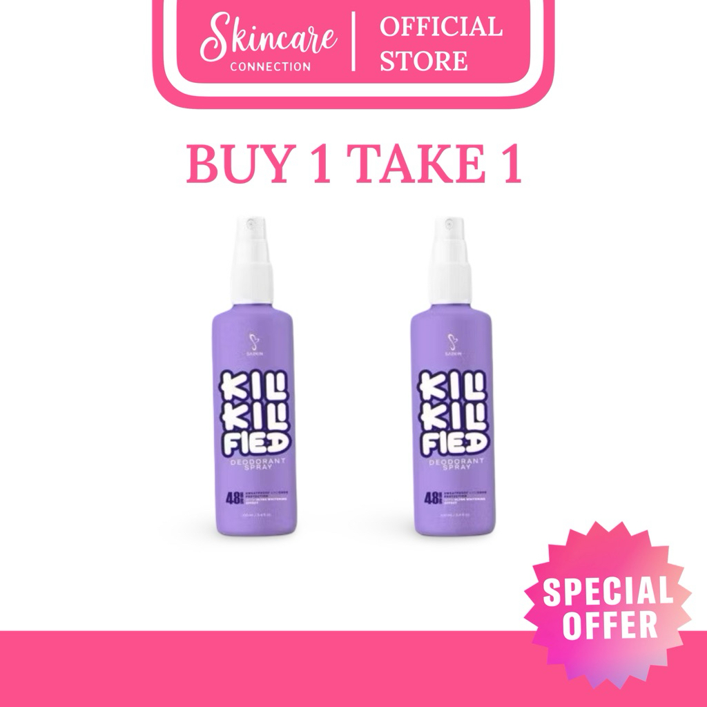 Saskin Kili kilified Under Arm Deo Spray 100ML | Shopee Philippines