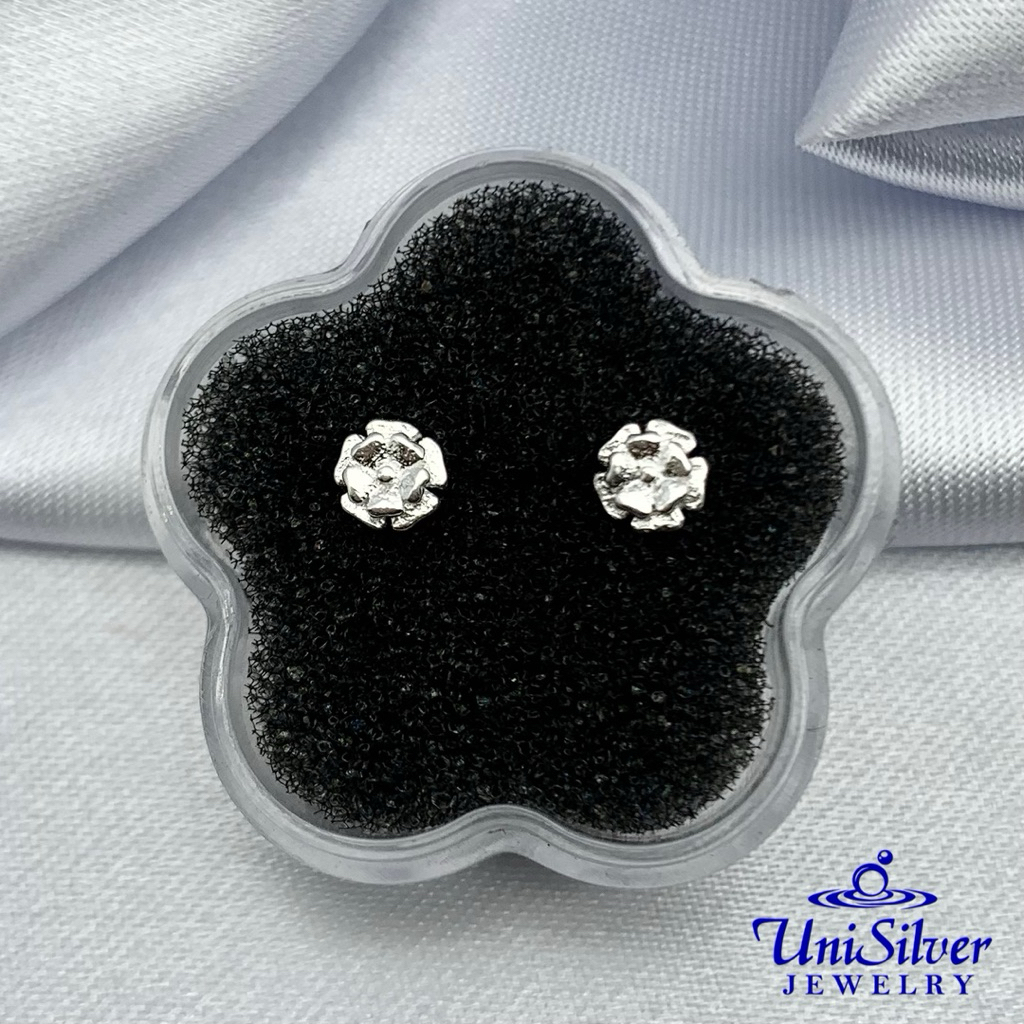 Unisilver 925 Sterling Silver Flower Earring Studs (LE840-1001 ...