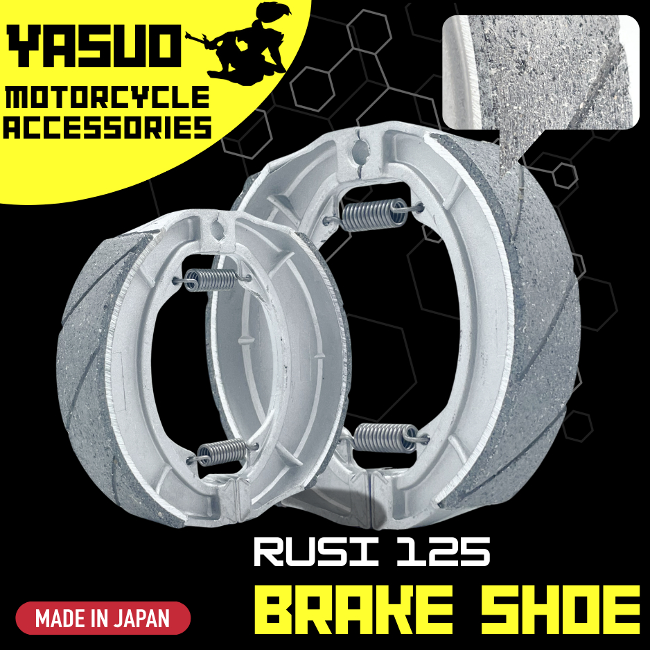YASUO MTR Brake Shoe for RUSI 125 – Durable. Dependable. Safe. | Shopee ...