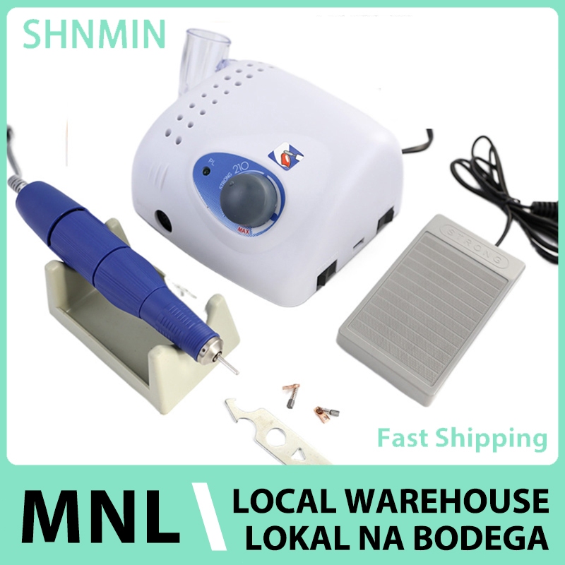 Strong Nail Drill Machine 210 Handpiece Electric Polisher Micromotor ...
