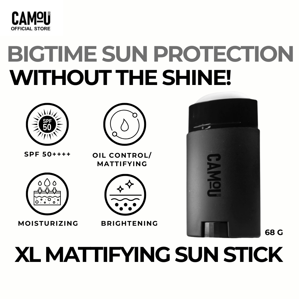 68g Camou XL Mattifying Sun Stick No White Cast Sweat Resistant Aloe ...