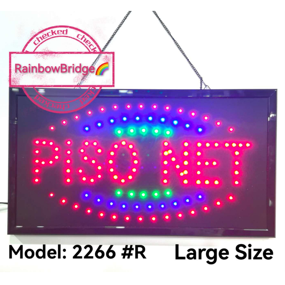 PISO NET - RAINBOW BRIDGE LED SIGNAGE (New-Small-Large) #SIZE: W48cm ...