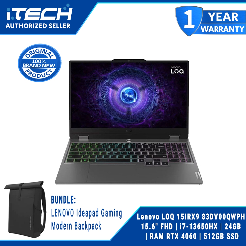 Lenovo LOQ 15IRX9 83DV00QWPH 15.6" FHD | i7-13650HX | 24GB | RAM RTX ...
