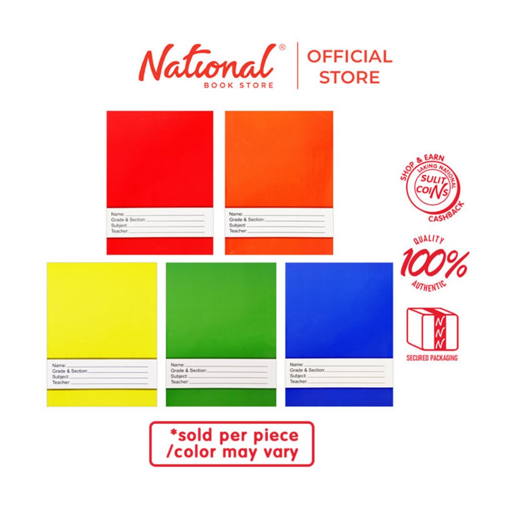 Starnotes Writing Notebook Color Coded 80 Sheets 5.87x7.87 inches (sold ...