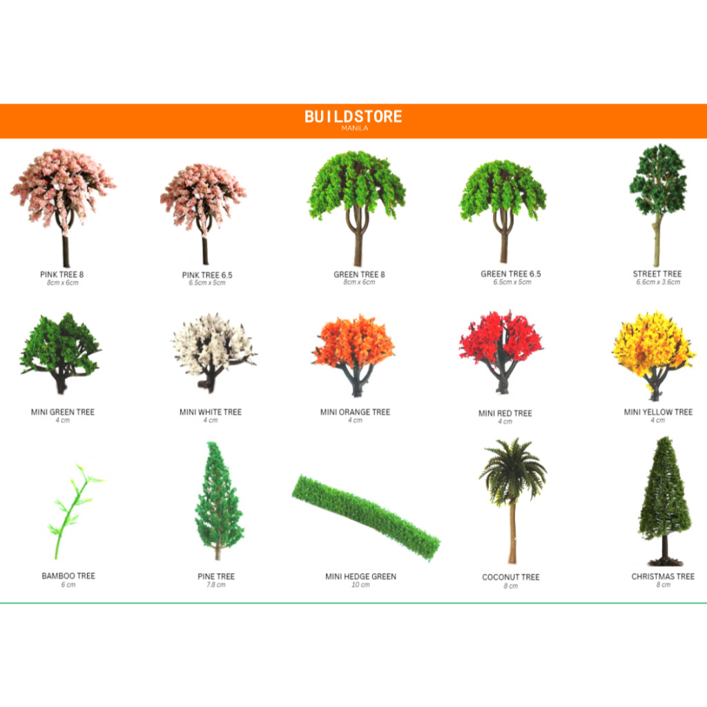 8cm 6cm 4cm Miniature Trees for DIY Miniatures, Architecture Models and ...