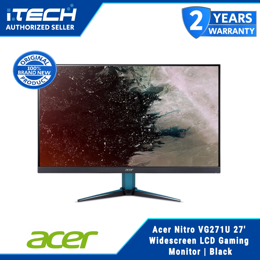 Acer Nitro VG271U 27' Widescreen LCD Gaming Monitor | Black | Shopee ...