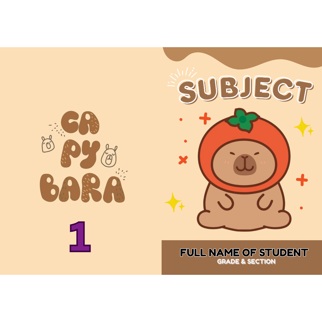 Capybara Notebook (available in Writing and composition) Customize ...