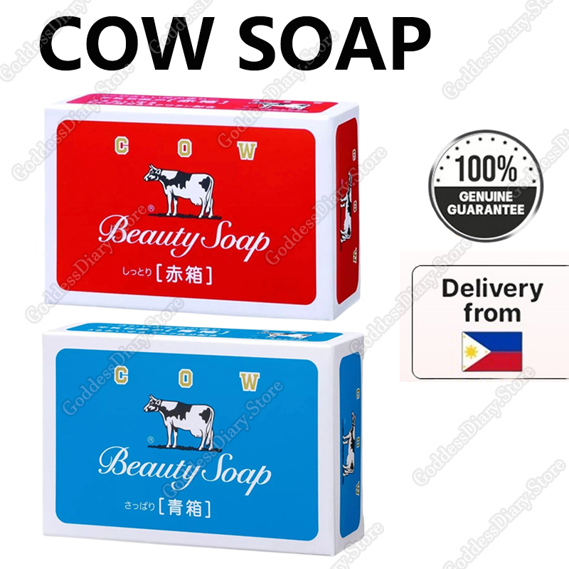 Cow Beauty Milk Soap Blue Box 85g / Red Box 90g Made in Japan | Shopee Philippines
