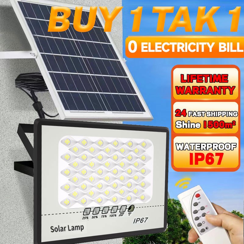 BUY 1 TAKE 1 Solar Light Outdoor Waterproof LED Solar Light IP67 Light Solar Stree Light With ...