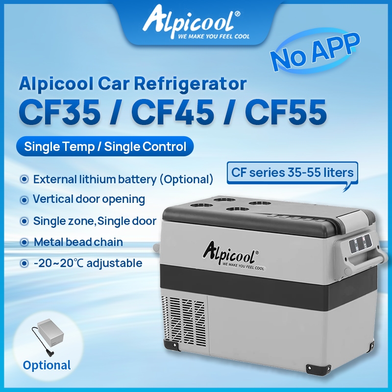 Alpicool CF Series Portable Refrigerator 12V 24V 220V Single Zone and ...