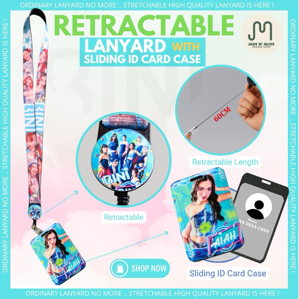 Ready to ship bini aiah Pull out Sling Stretchable Retractable Lanyard ...
