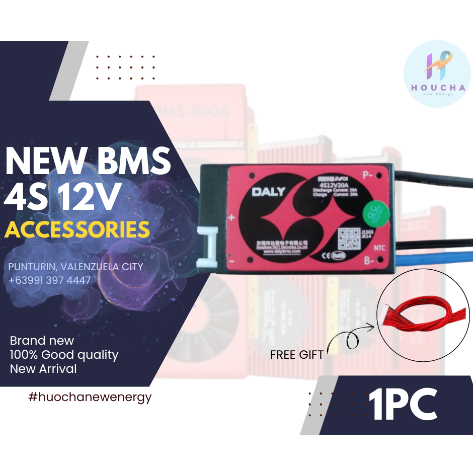 Lifepo4 DALY BMS 4s 12v 10a 15a 20a 30a 40a 50a 60a for 12V set up BMS for Balancing Function ...