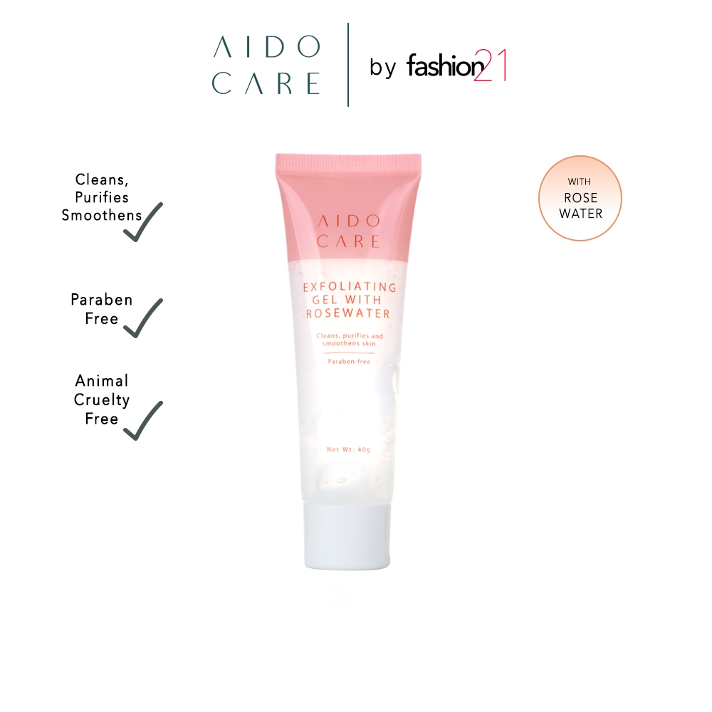 Aido Care by Fashion21 Exfoliating Gel with Rosewater (Paraben Free ...