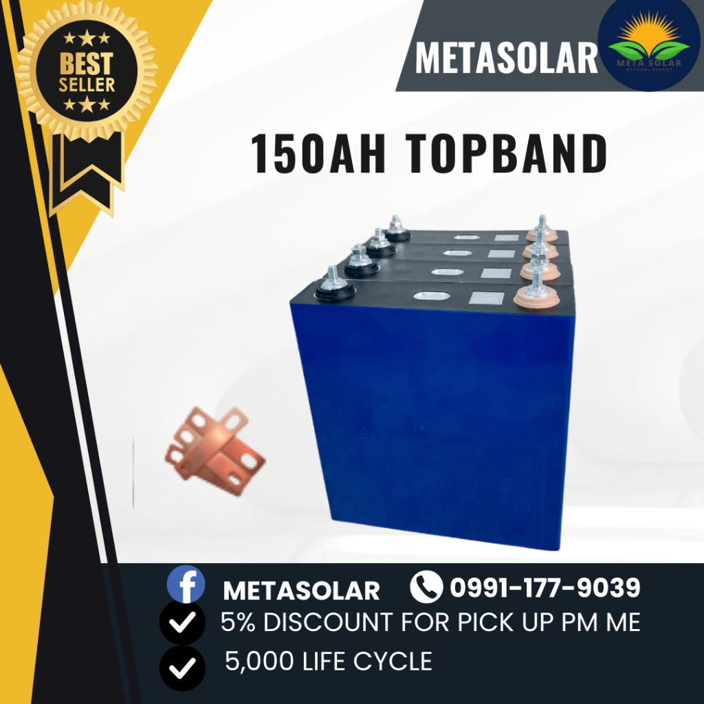3.2V 150Ah TOPBAND LiFePO4 Battery – Durable Lithium Cell for Camper ...