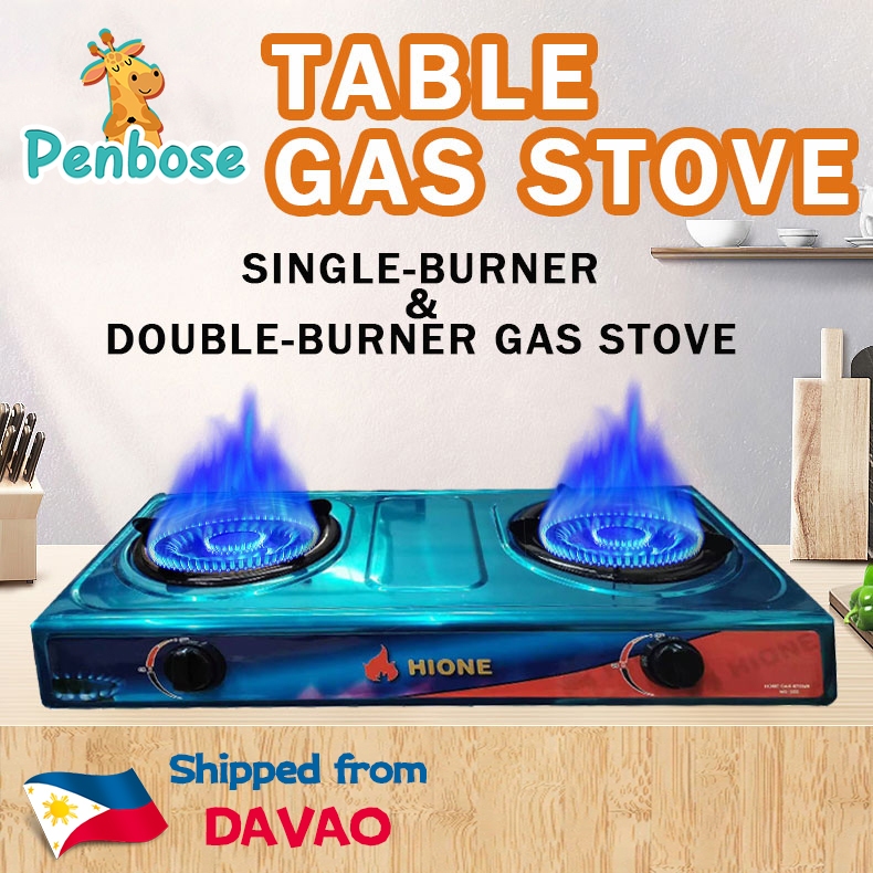 PENBOSE Table Gas Stove Stainless Steel Gas Stove Outdoor Stove Gas ...
