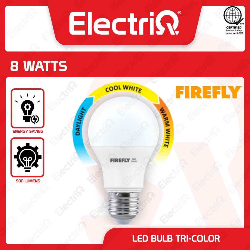 Electriq l Firefly Basic Series LED Bulb Tri-Color Functional LED Lamp ...