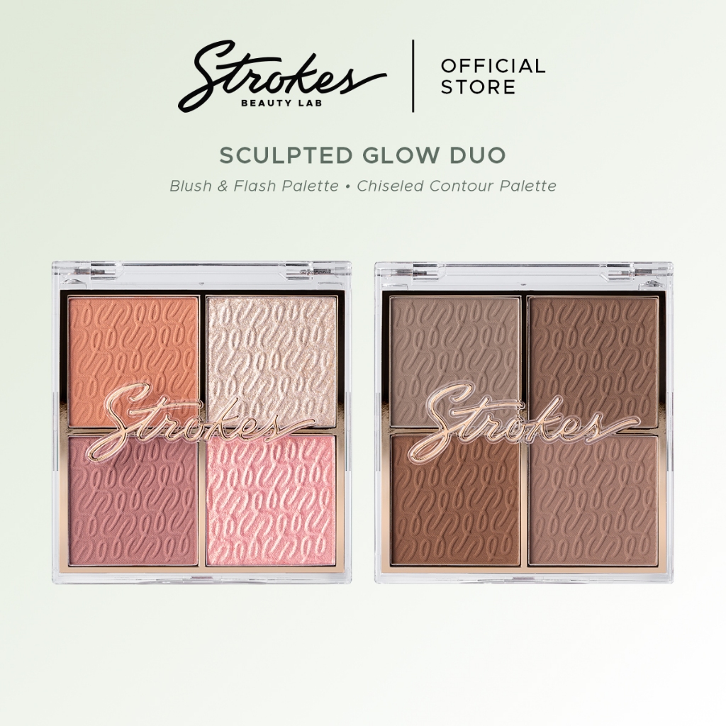 Sculpted Glow Duo [Blush & Flash Palette & Chiseled Contour Palette ...