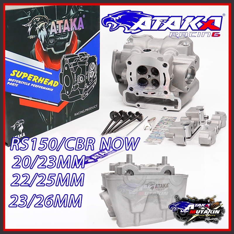 ATAKA Racing Cylinder Head 4 Valve K56 HONDA RS150 GTR150 NOW CBR150 ...