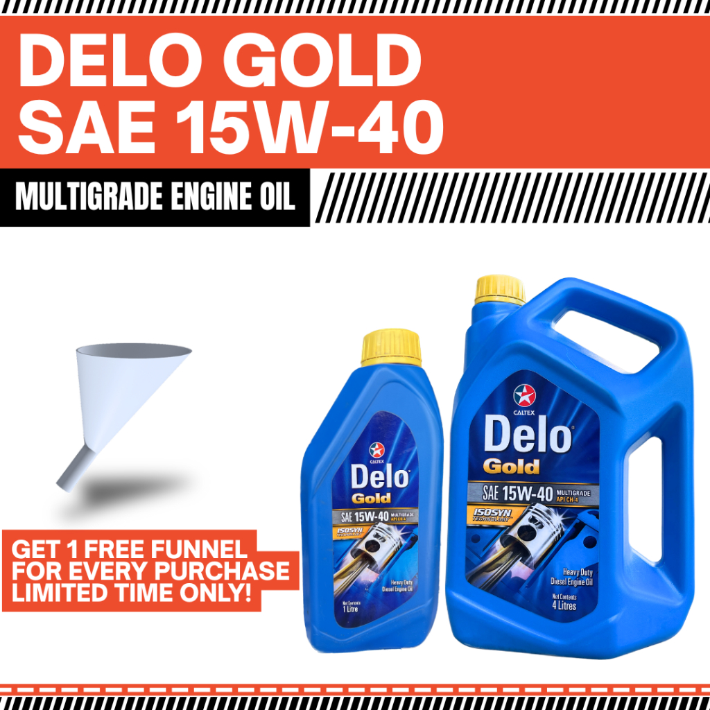 Caltex Delo Gold SAE 15W-40 Engine Oil | Heavy Duty Multigrade Diesel Oil | Shopee Philippines