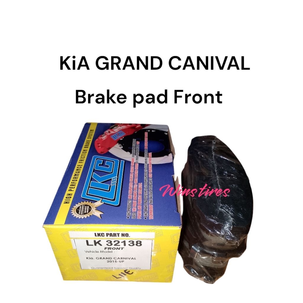 LK 32138 BRAKE PAD FRONT KIA CARNIVAL 2015-UP LKC BRAND | Shopee ...