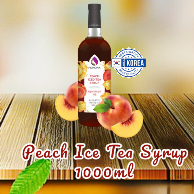 Pomona PEACH ICED TEA 1000ml | Shopee Philippines