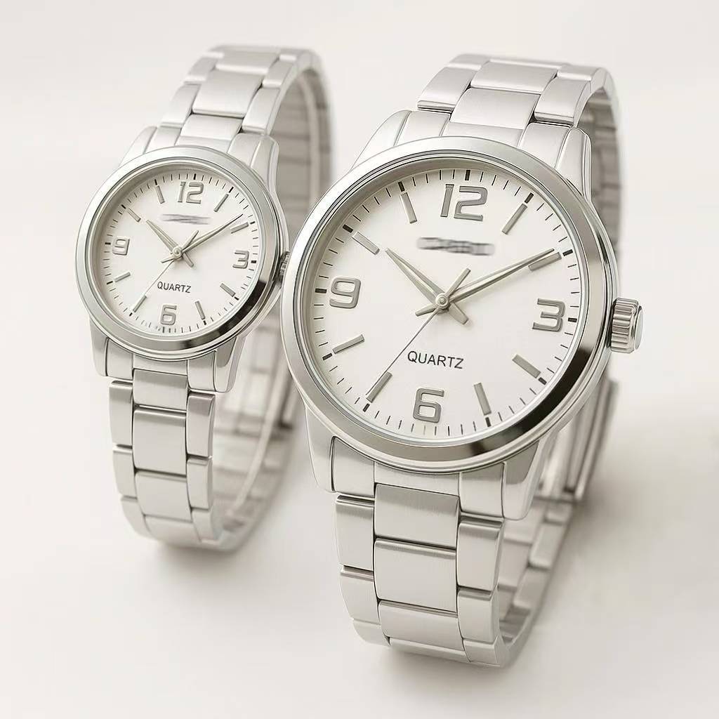 Plain Dial Arabic Numerals Stainless Steel Fashion Luxury Watch For Men ...