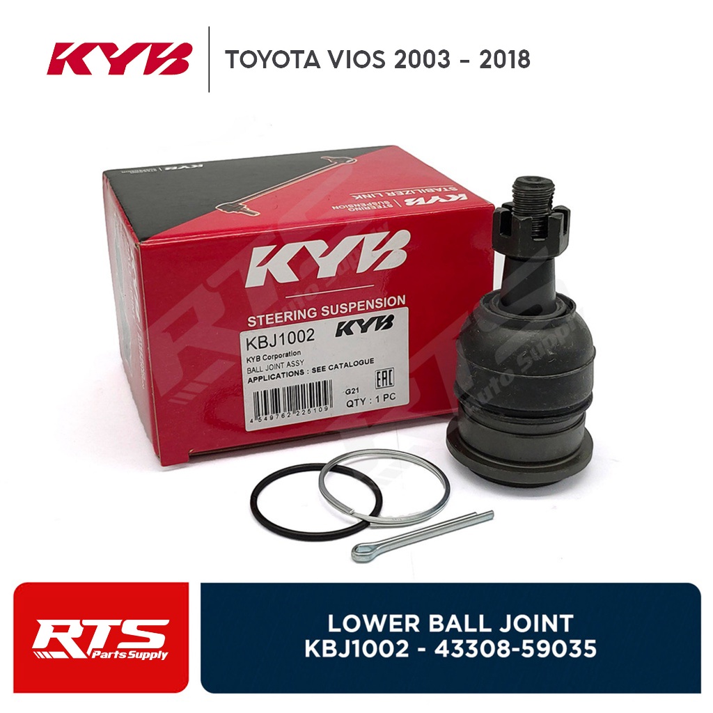 KYB Lower Ball Joint for Toyota Vios 2003-2018 KBJ1002 / 43308-59035 ...