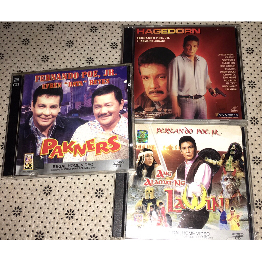 FPJ Fernando Poe Jr. Vintage Original VCD Movie Collection | Shopee ...