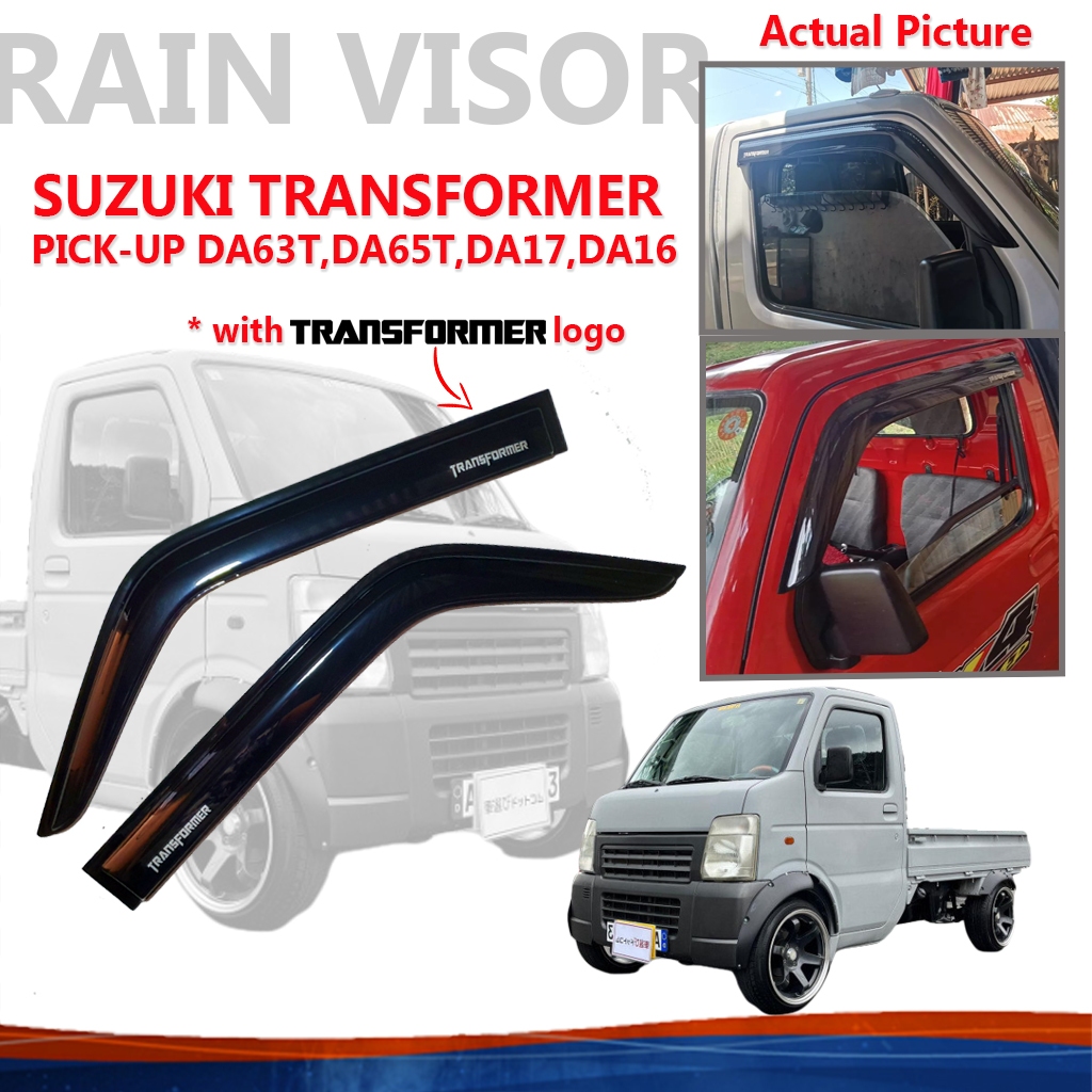 SUZUKI TRANSFORMER PICK-UP DA63t, DA17, DA16, DA65t RAIN VISOR # ...