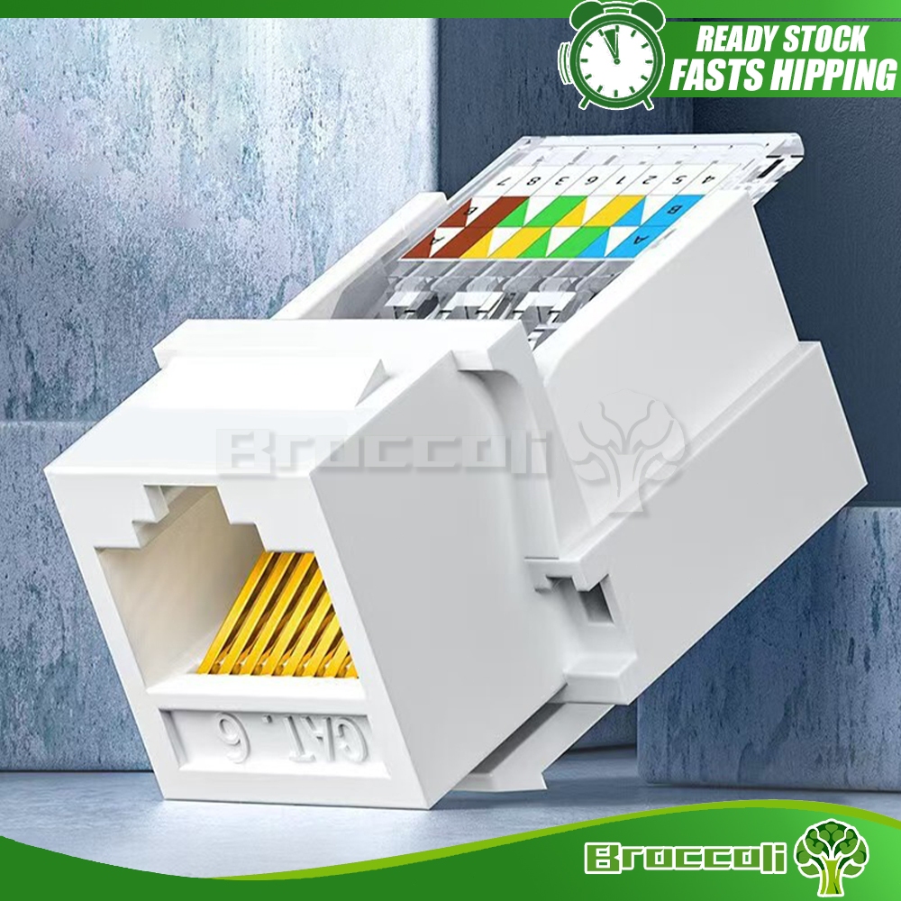 1/5pcs Cat6 RJ45 Tool-Less No Punch Down Tool Required Keystone ...