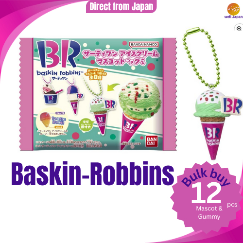 BANDAI Baskin-Robbins Gummy Candy with Mascot (12 pieces) Candy Toys ...