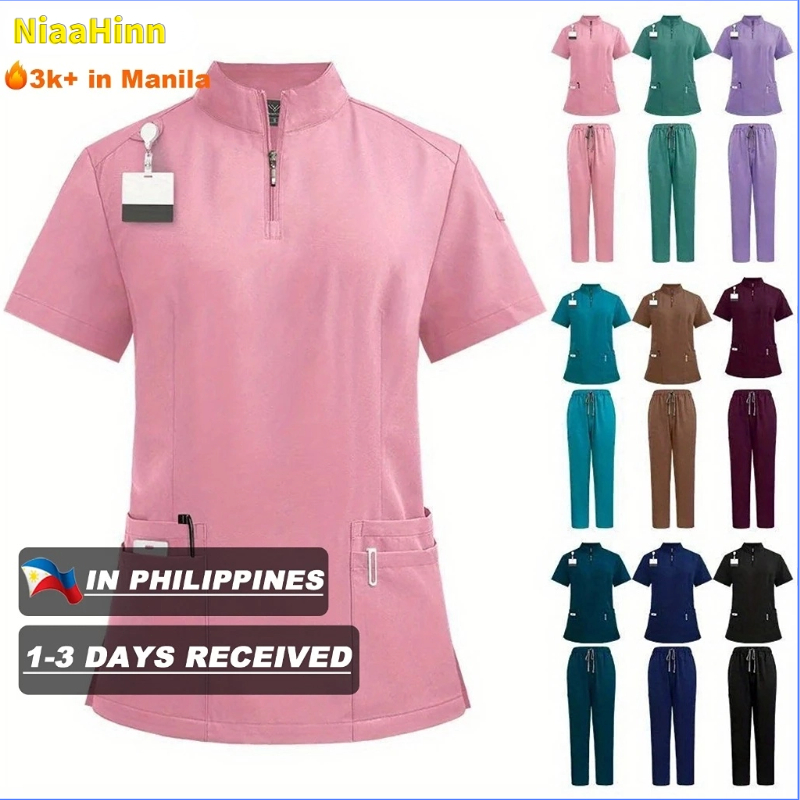 NiaaHinn Women Men Unisex Elastic Wrinkle Resistant Breathable Scrub ...