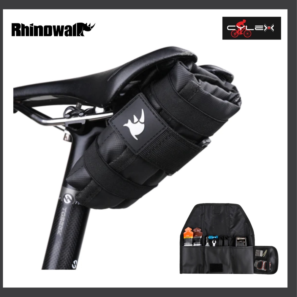 Rhinowalk Bicycle Tool Bag Top Front Tube Frame Burrito Pack Pouch ...