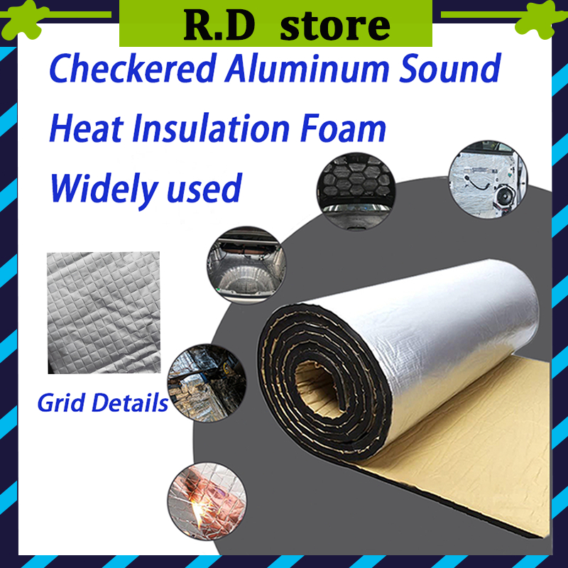 Checkered Aluminum Sound Heat Insulation Foam, Cotton Noise Proof ...