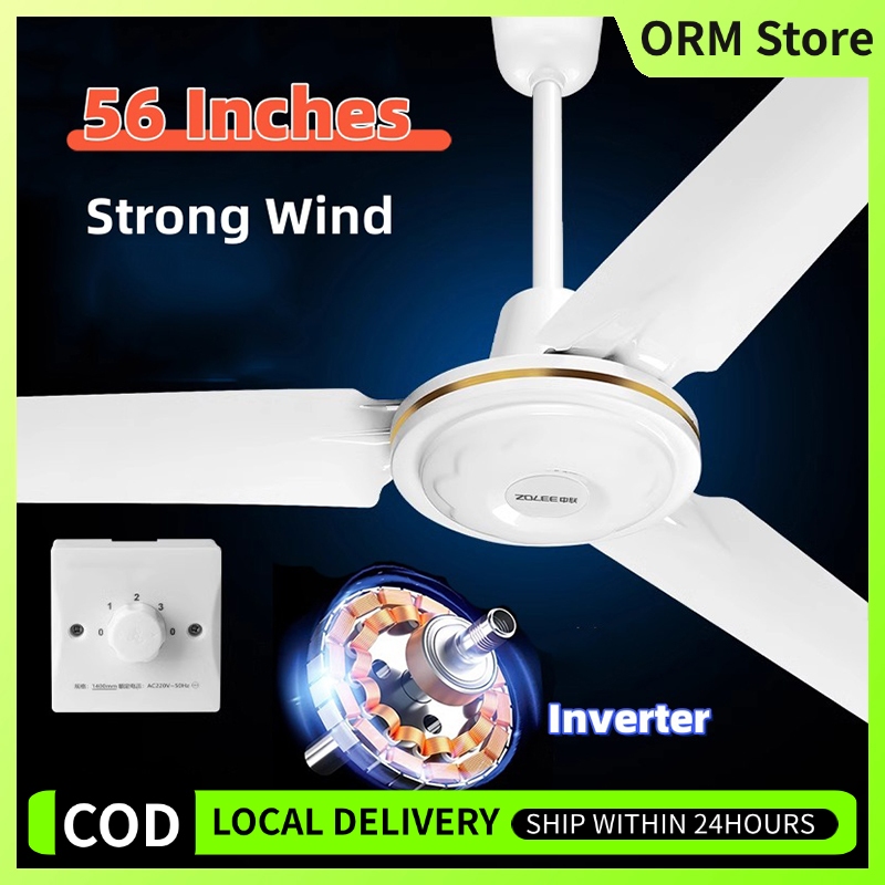 56 Inch Ceiling Fan Heavy Duty Steel Standard industrial Ceiling Fan ...
