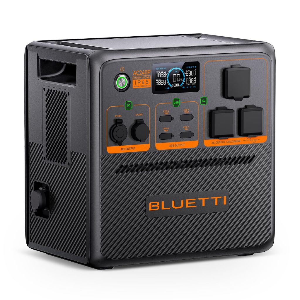 【New】BLUETTI AC240P 1843Wh/2400W Portable Power Station, Expandable to ...