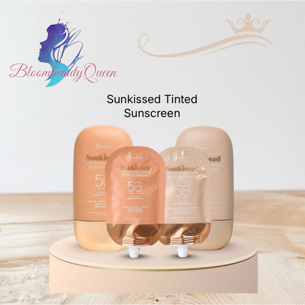 Barefaced Sunkissed Tinted Sunscreen/Light Tinted Sunscreen SPF50PA ...
