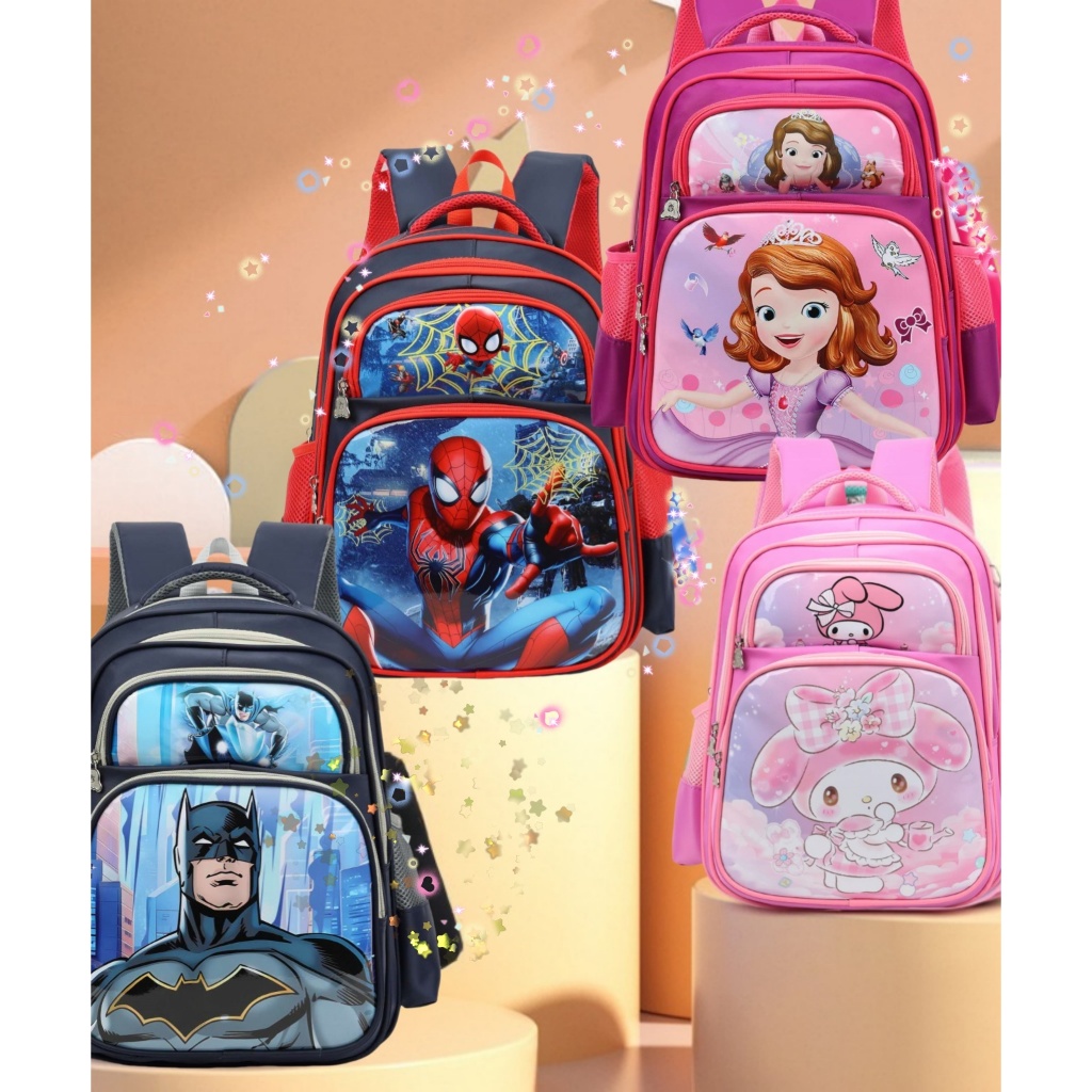 16inch Bagpack for Kids Backpack Bag Waterproof 4 zip Cute Backpack for ...